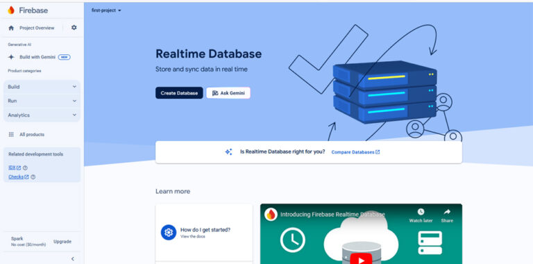 How to Create a Firebase Project and Realtime Database - webbaliseo.com